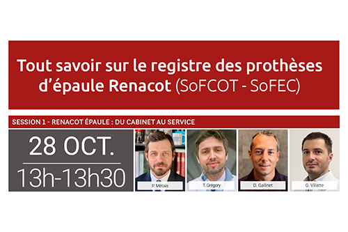 Tout savoir sur le registre des prothèses d'épaule Renacot (SoFCOT ...
